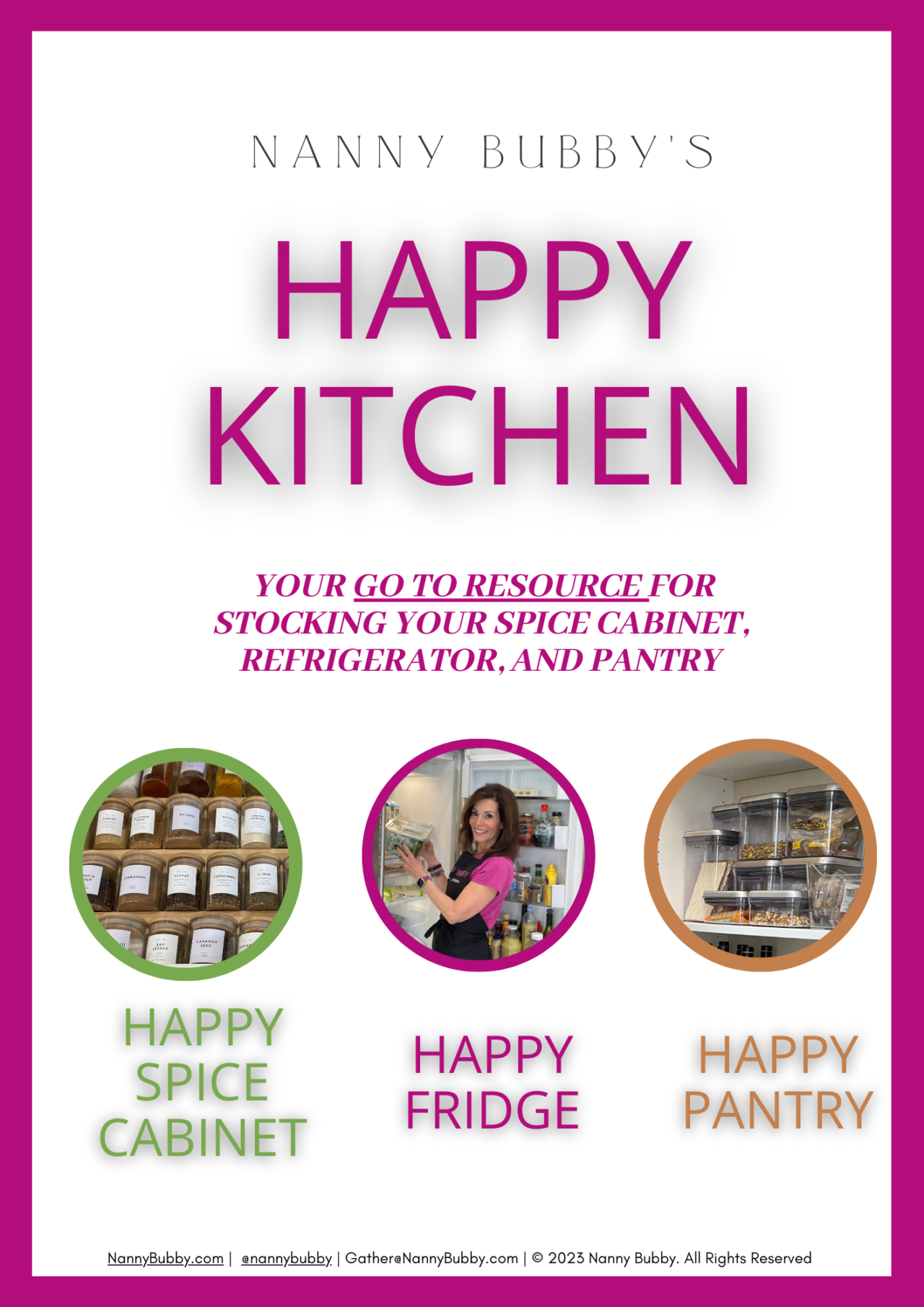 Nanny Bubby's Happy Kitchen eBook - Nanny Bubby